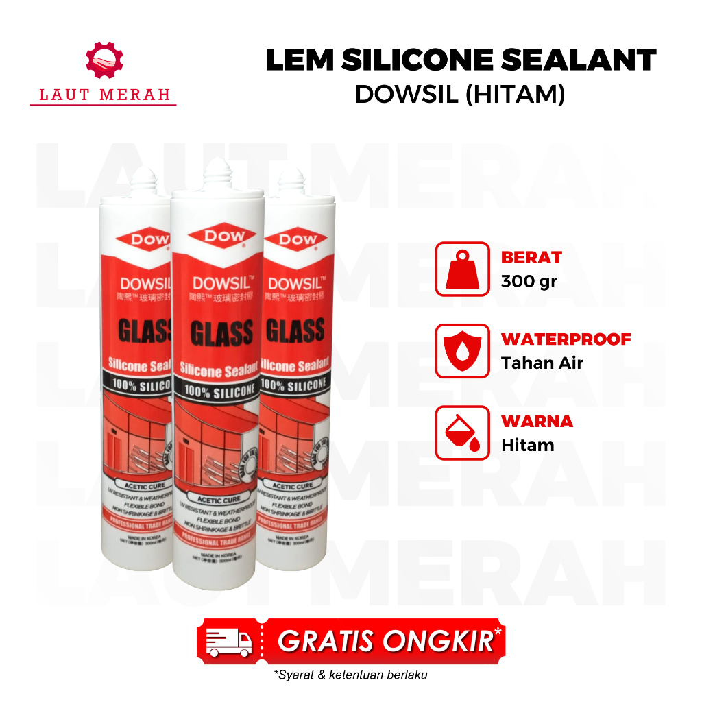 Jual Sealant lem kaca aquarium cermin dow corning dowcorning dowsil dowseal / Lem Kaca Silicone ...