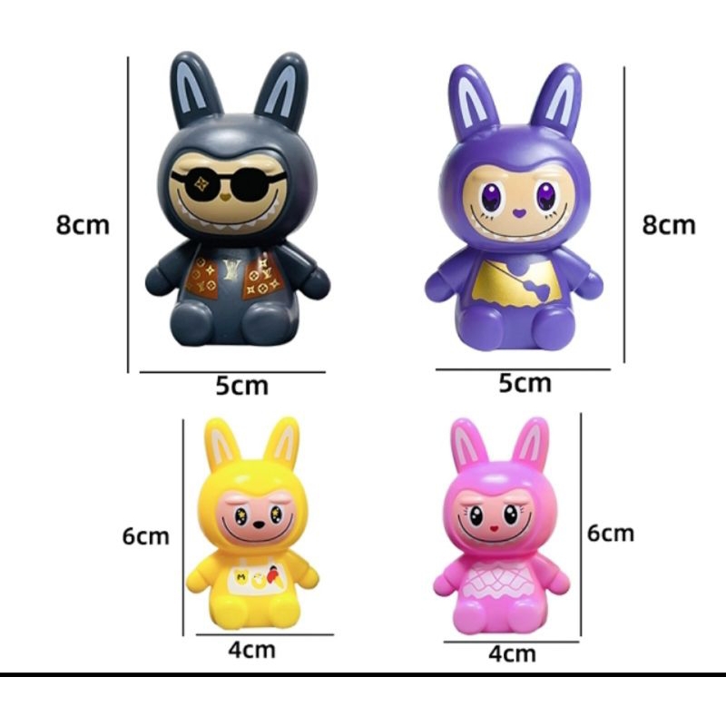 Jual Topper labubu set isi 4 hiasan kue ulang tahun | Shopee Indonesia