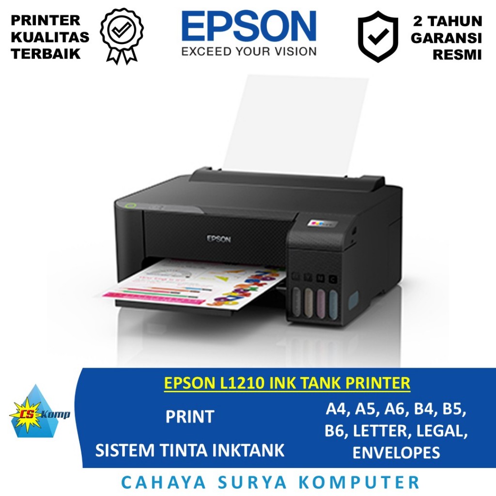 Jual EPSON L1210 INK TANK PRINTER | Shopee Indonesia