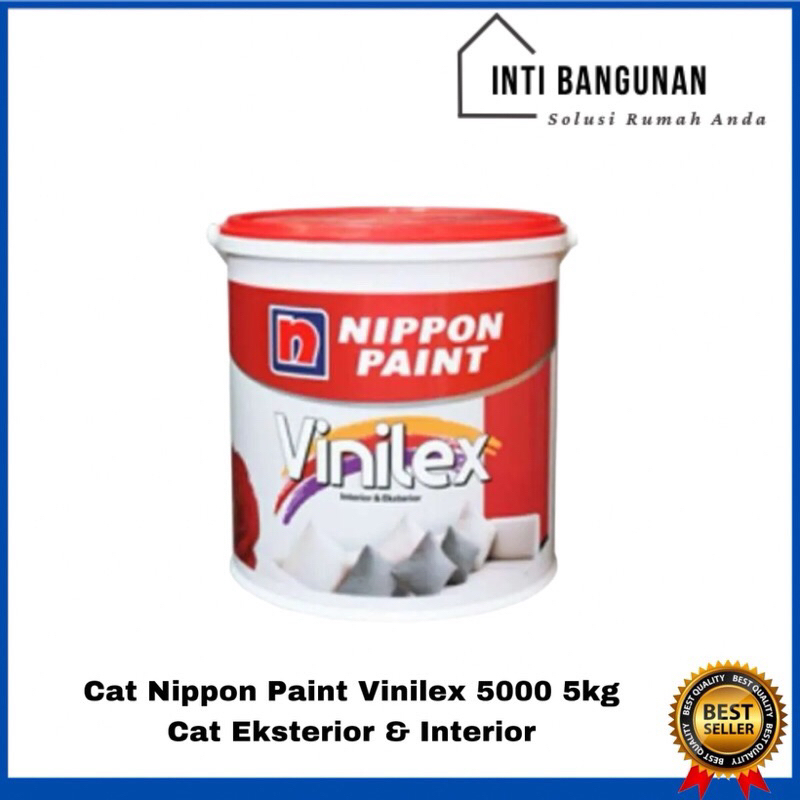 Jual Cat Nippon Paint Vinilex 5000 5kg Ekterior Interior Warna Custom ...