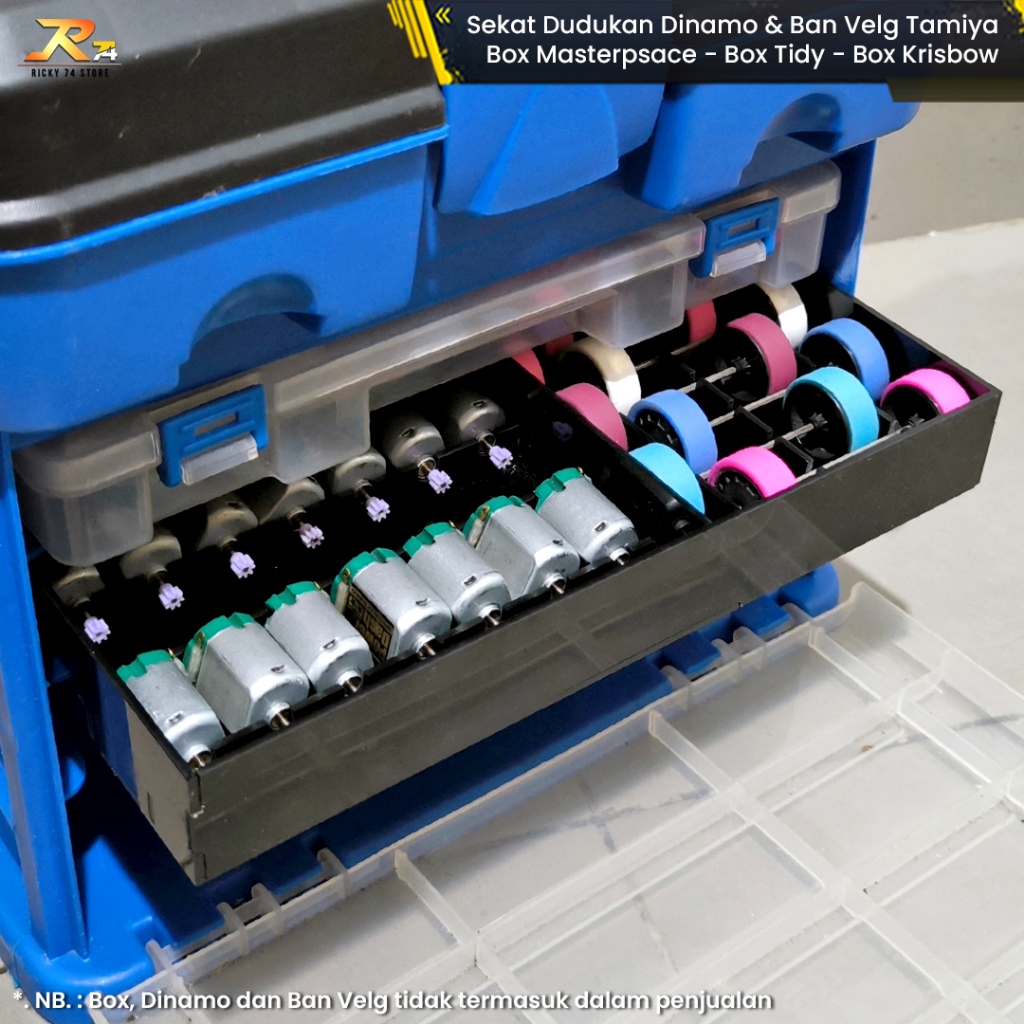 Jual Tamiya Sekat Laci Dudukan Dinamo dan Ban Velg Tamiya Kotak Box ...