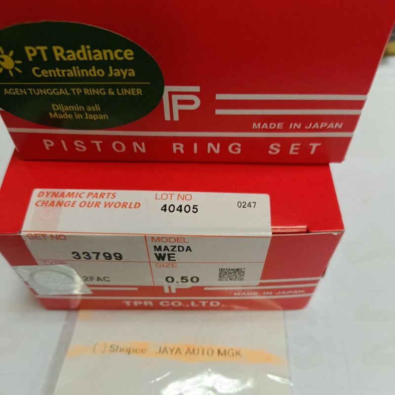 Jual Ring Piston Size 0.50 Ford Ranger 2.500cc tdci / Everest TDCi TP ...