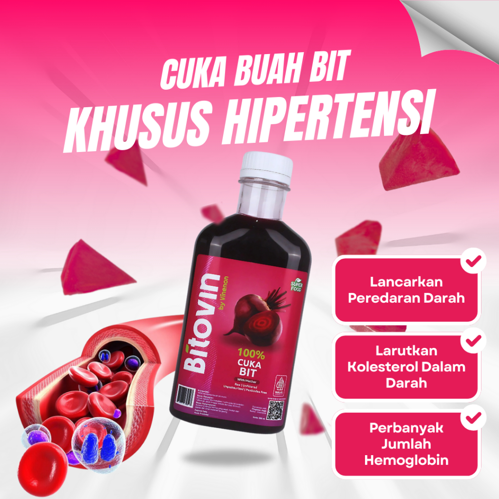 Jual BITOVIN Cuka Buah Bit - 100% Fermentasi Alami - Untuk Penambah ...