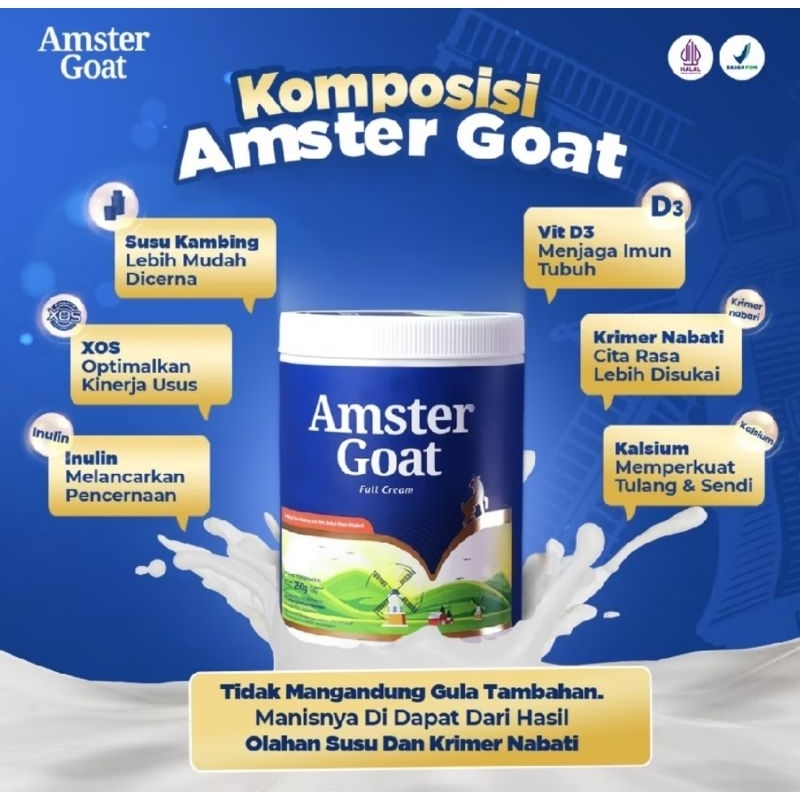 Jual amster goat susu kambing isi 10 sachet original | Shopee Indonesia