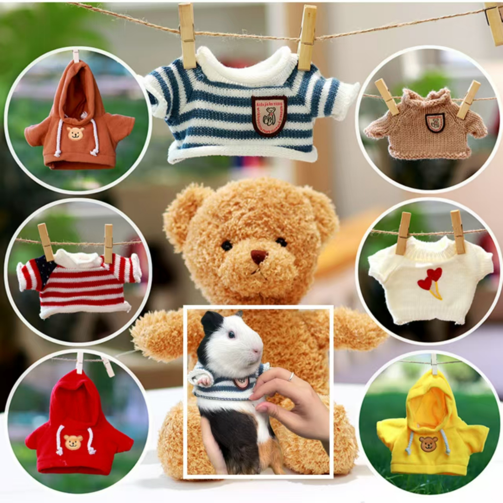 Jual [READY STOCK] baju boneka hoodie dan sweater untuk doll 20cm dan ...