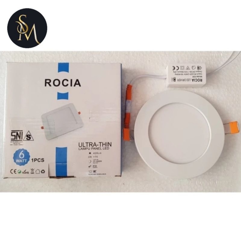 Jual LED Panel Inbow 6 Watt Cahaya Putih Rocia | Shopee Indonesia