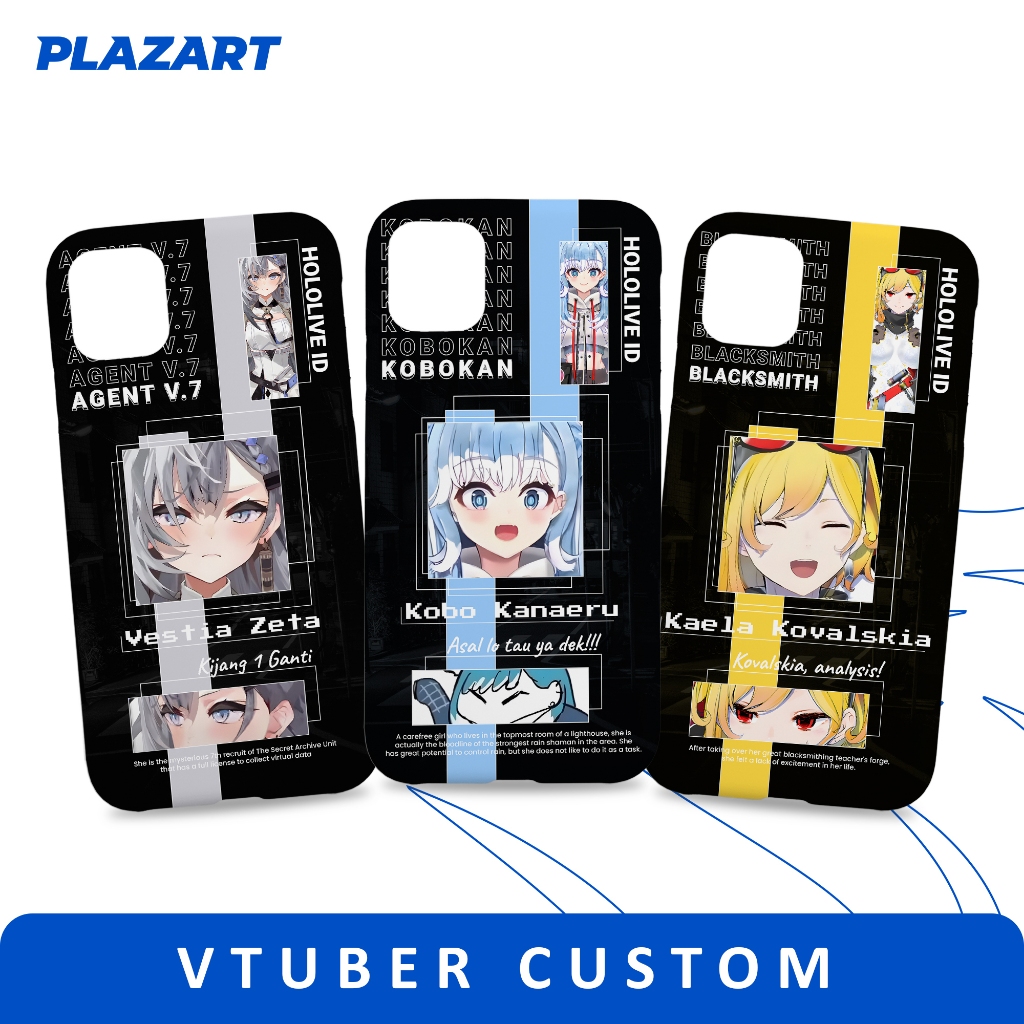 Jual Custom Request Vtuber Bebas Desain Gambar Premium Phone Case ...