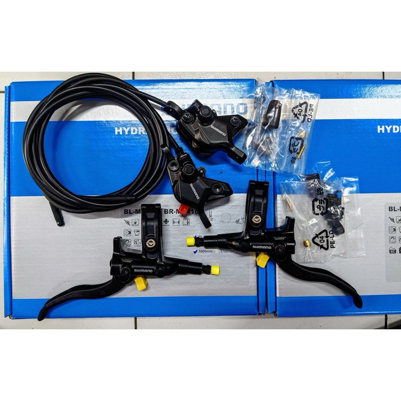 Jual BRAKE SET HYDRAULIC / REM SET SEPEDA HIDROLIK SHIMANO DEORE M4100 ...