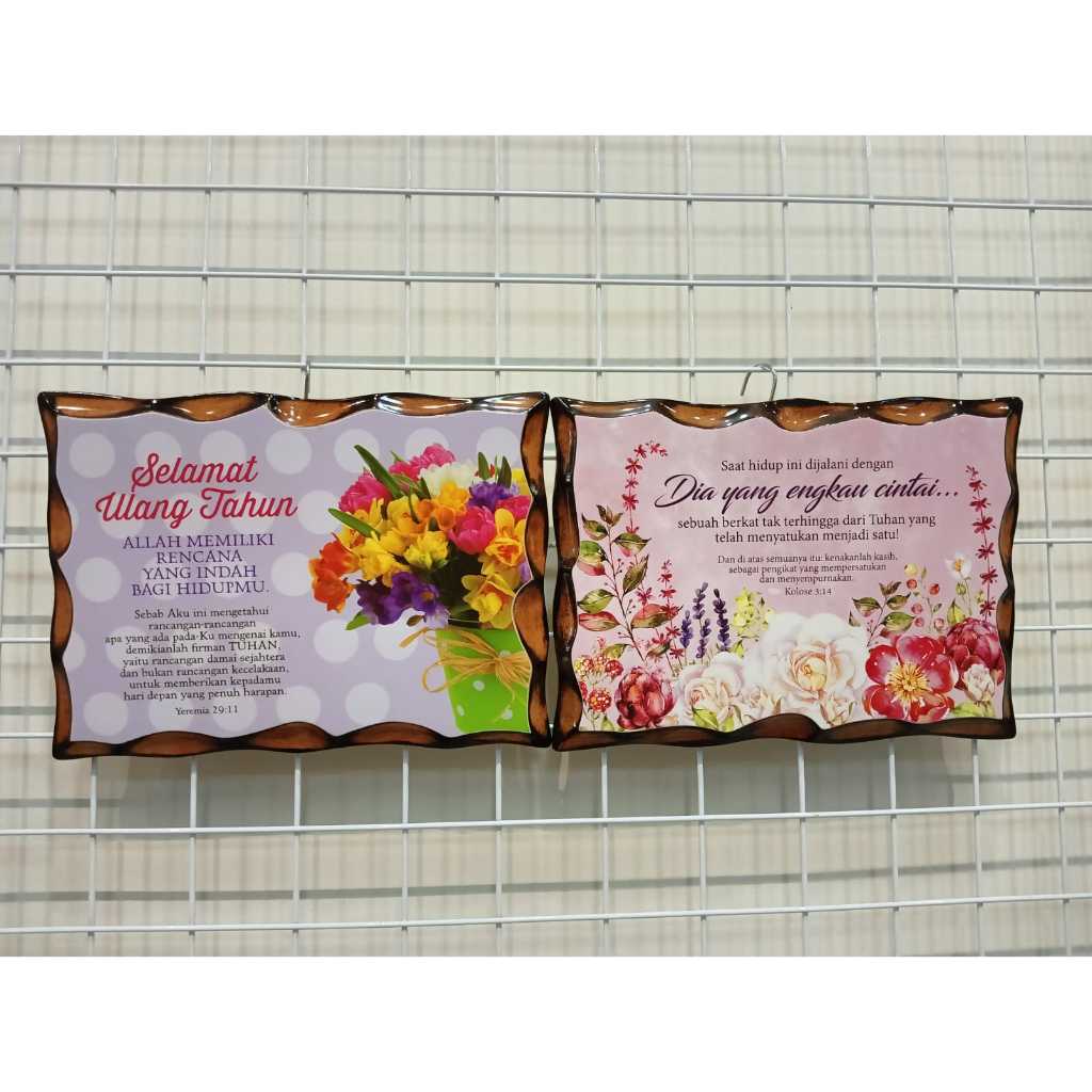 Jual kata rohani dekorasi rumah Hiasan Dinding Selamat Ulang Tahun ...