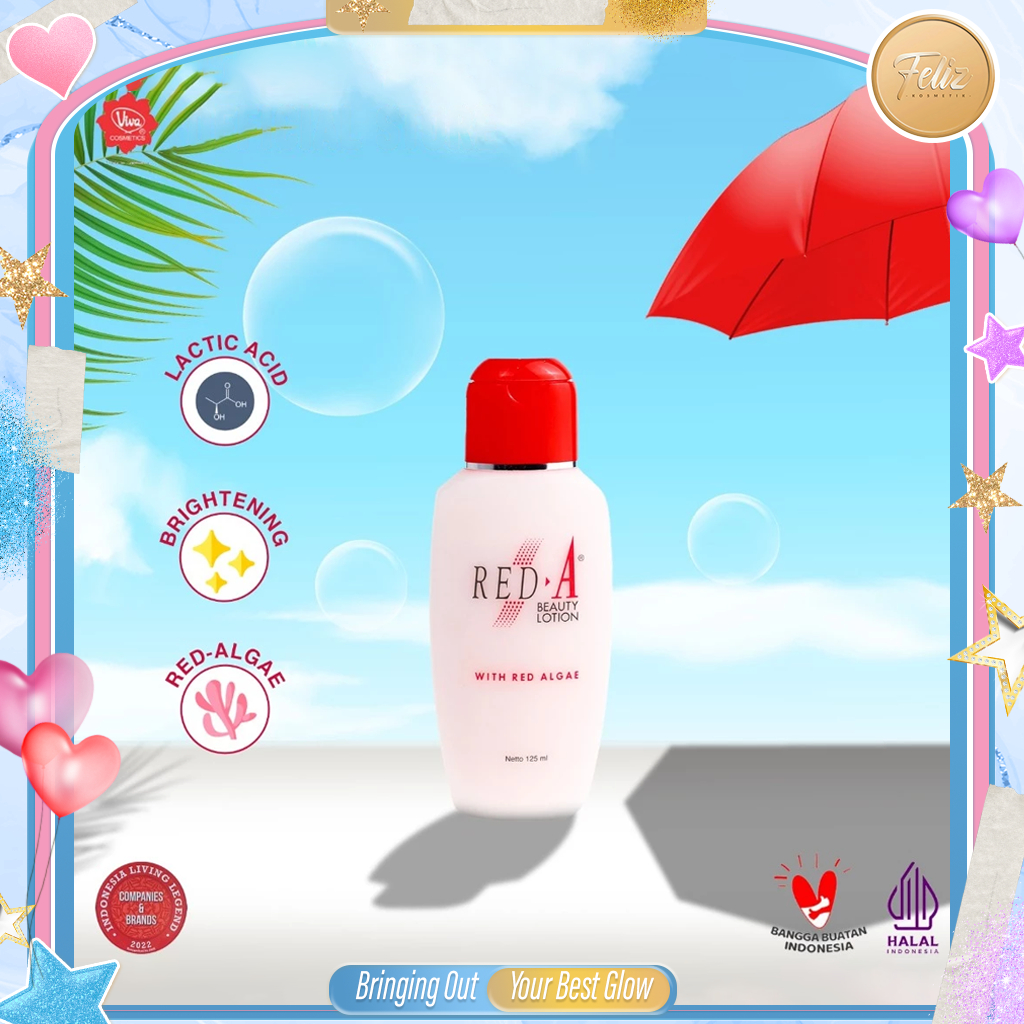 Jual * FELIZ * RED A Beauty Lotion With Red Algae 125 ml | Shopee Indonesia