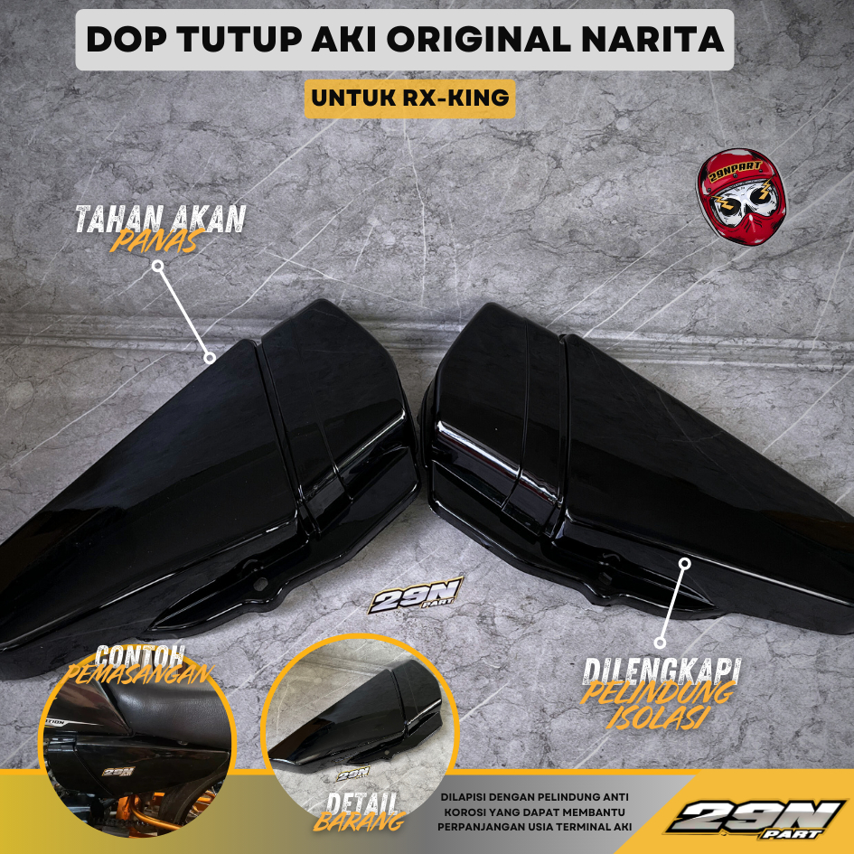 Jual Box Dop Cover Tutup Aki ACCU Tepong Samping RX KING RXKING RXK New ...