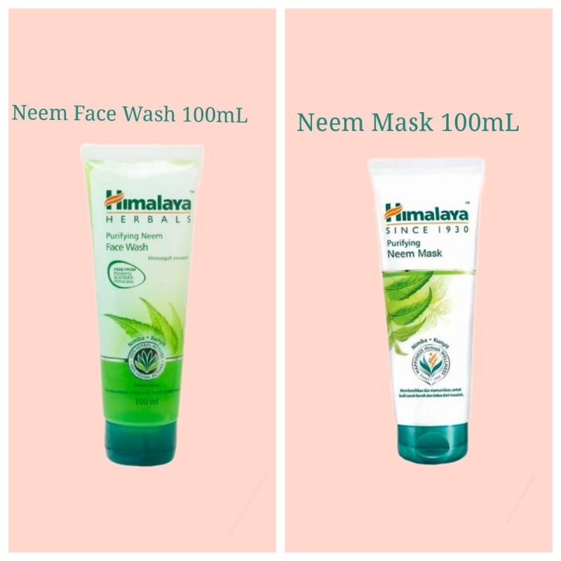 Jual Himalaya Purifying Neem Mask / Himalaya Purifying Face Wash 100mL ...