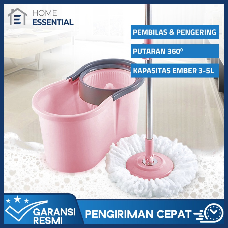 Jual Home Essential Alat Pel Lantai Ultra Mop Aclima 1752 - Pelan Lantai Spin Mop Pel Putar ...