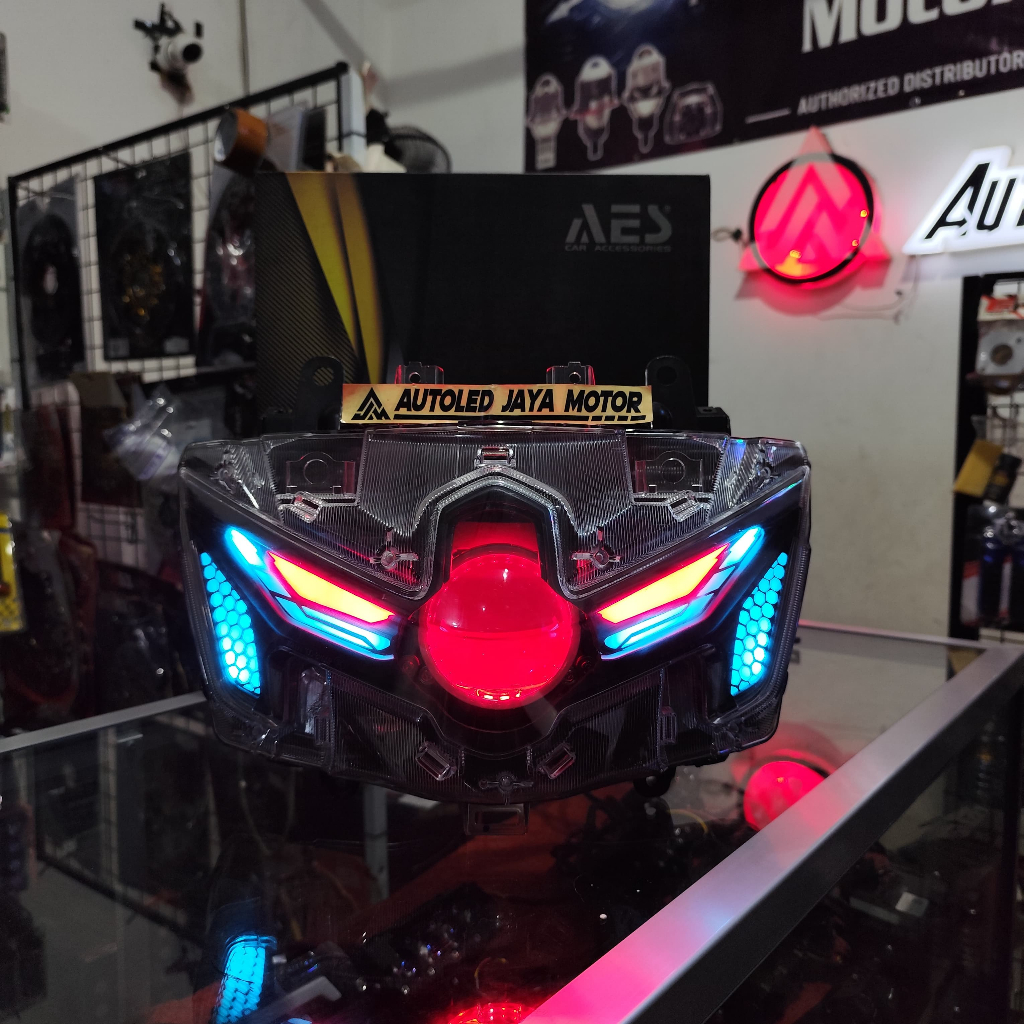 Jual BILED FULLSET NMAX TURBO DAN NMAX NEO PROJIE BILED AES 3 INCH SET ...