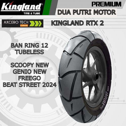 Jual Ban Scoopy Ring 12 Kingland RTX Tubeless Scoopy New Genio New Freego Beat Street New ...