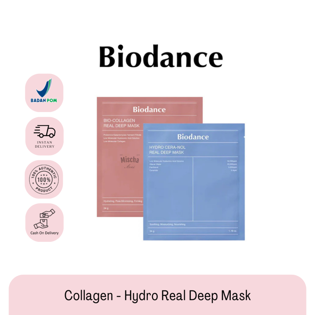 Jual BPOM Biodance Bio-Collagen Real Deep Mask | Biodance Hydro Cera-Nol Real Deep Mask Sheet ...