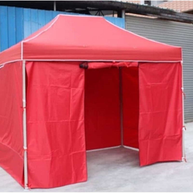 Jual tenda lipat ukuran 2x3 besi putih ketbalan besi 1, 2 mm+ penutup ...