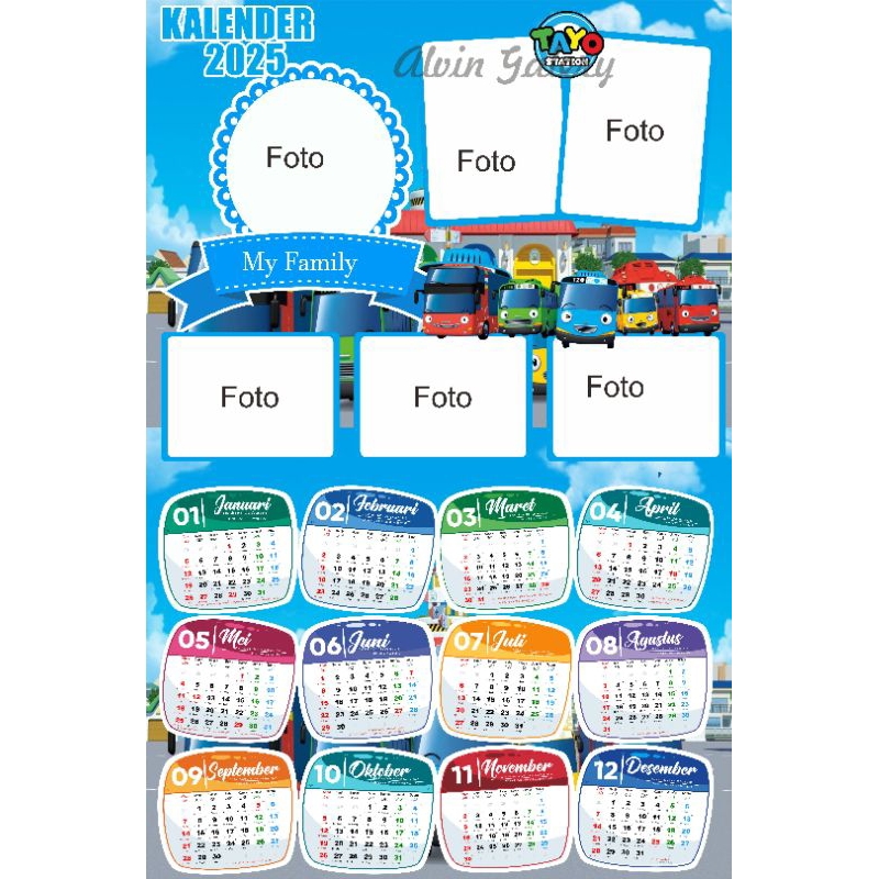 Jual Promo Cetak Kalender 2025 Custom / Karakter | Shopee Indonesia