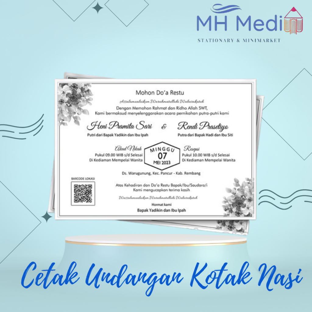Jual Jasa Cetak Undangan Kotak Nasi | Shopee Indonesia