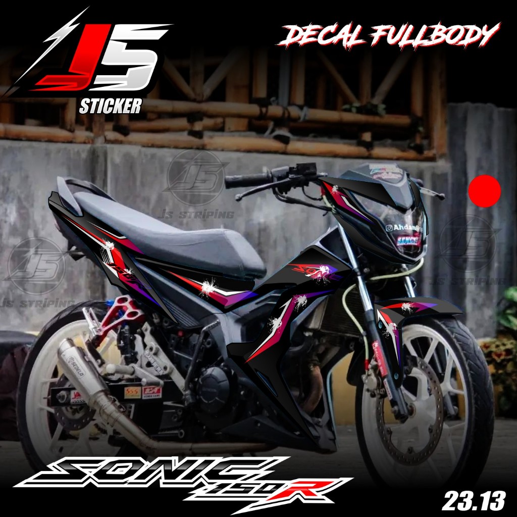 Jual TERBARU Decal Sticker Honda Sonic 150R Full body - Dekal Skotlet ...