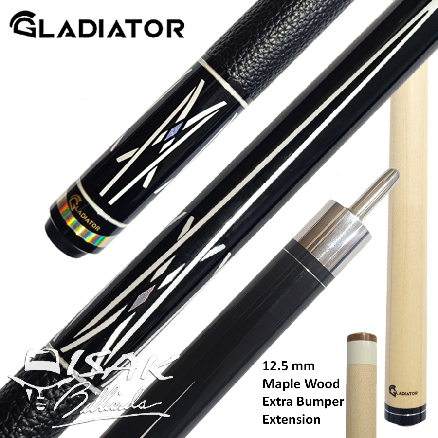 Jual Gladiator Black 3-1 - Play Cue | 12.5 mm Stick Play Billiard ...
