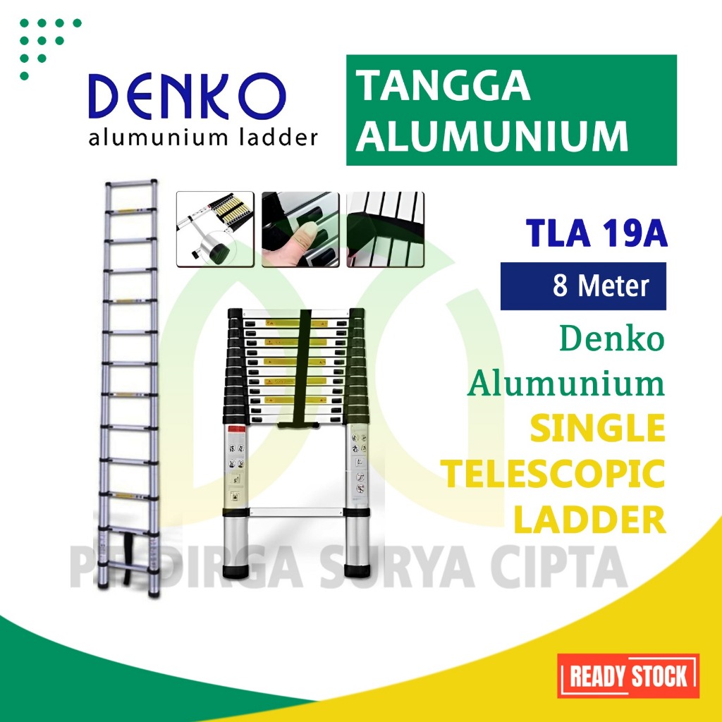 Jual tangga single teleskopik denko 8 meter | Shopee Indonesia