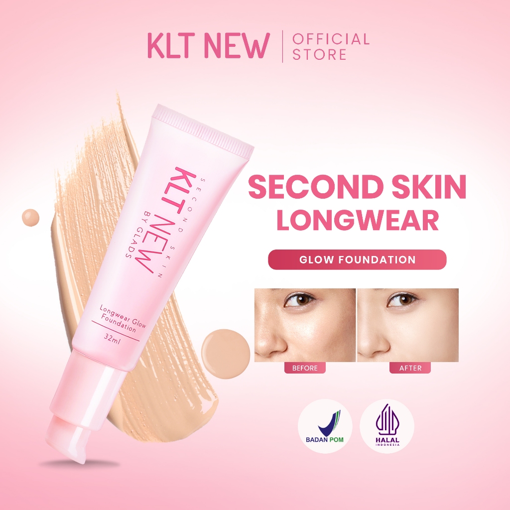 Jual KLT NEW - Second Skin Longwear Glow Foundation – Lightweight ...