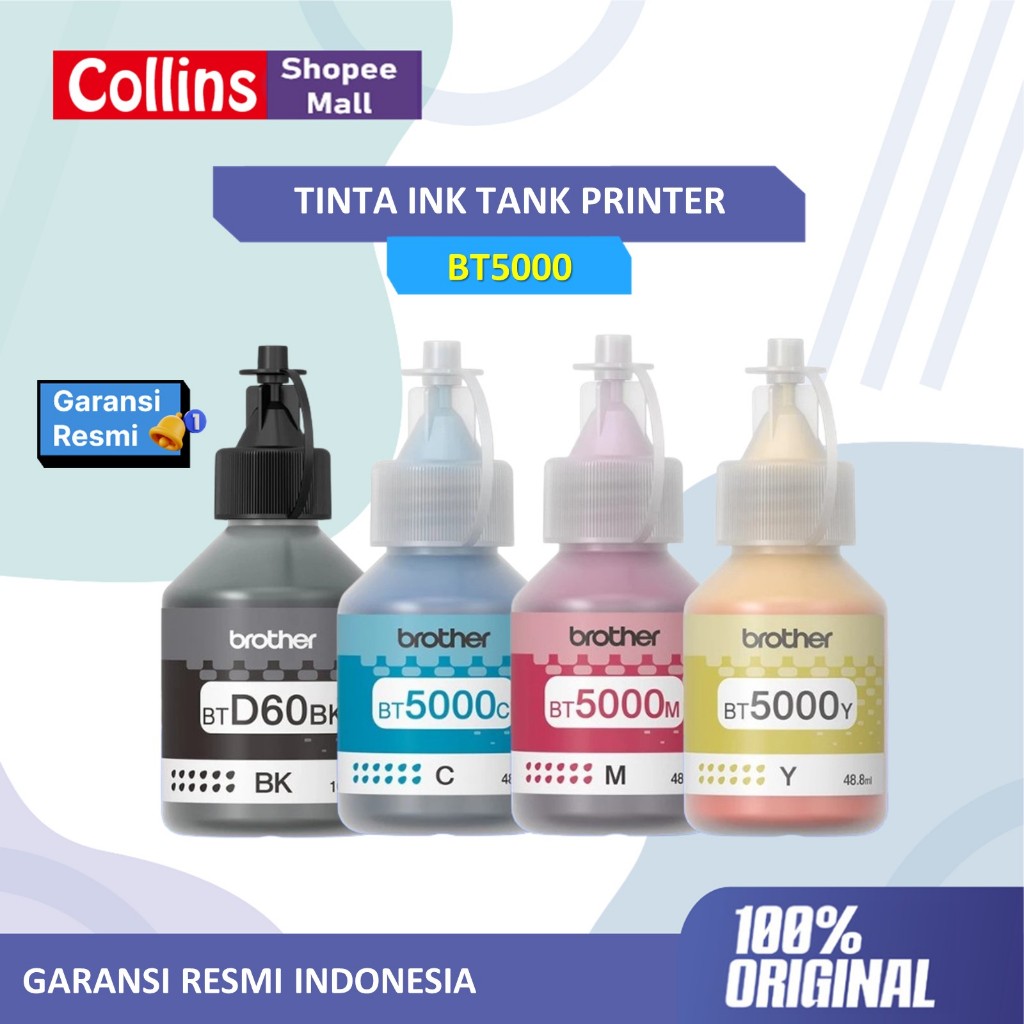 Jual Tinta Ink Tank Printer | BT-D60BK BT-5000M BT-5000C BT-5000Y | Shopee Indonesia