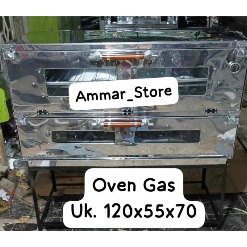 Jual OVEN GAS STAINLESS UK 120X55X70 CM API ATAS BAWAH, OVEN GAS 2 ...