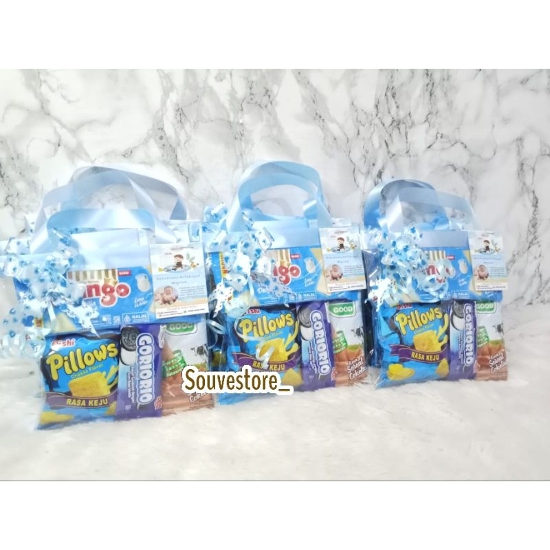 Jual snack ultah 6ribuan || Paket snack Serba Biru || hampers biru ...
