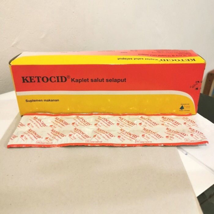 Jual KETOCID box suplemen asam amino isi 100 kaplet multivitamin ...