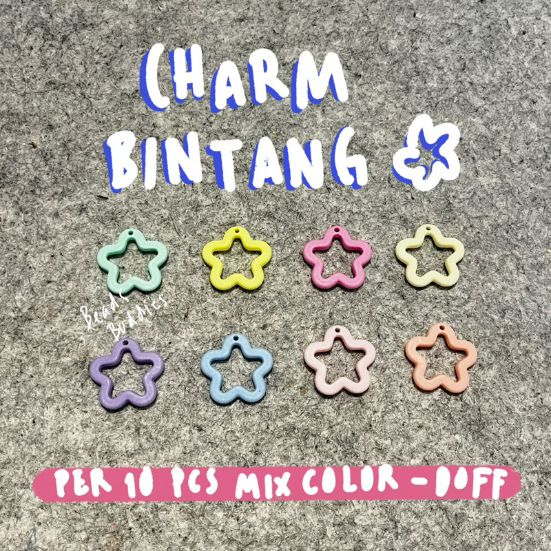 Jual Charm Bintang Mix 10 pcs | Shopee Indonesia