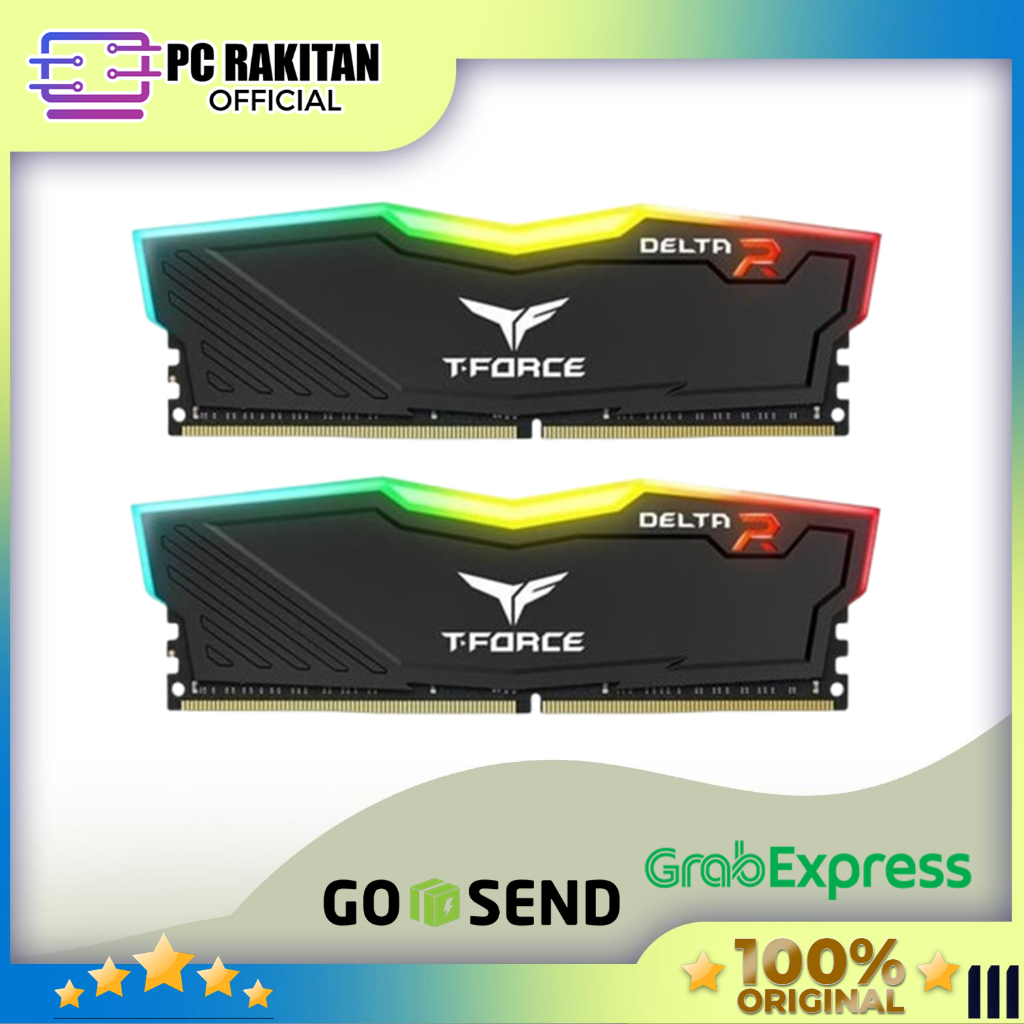 Jual TEAM T-FORCE DELTA RAM LONGDIMM DDR4 16GB (8GBX2) 3200MHZ RGB ...