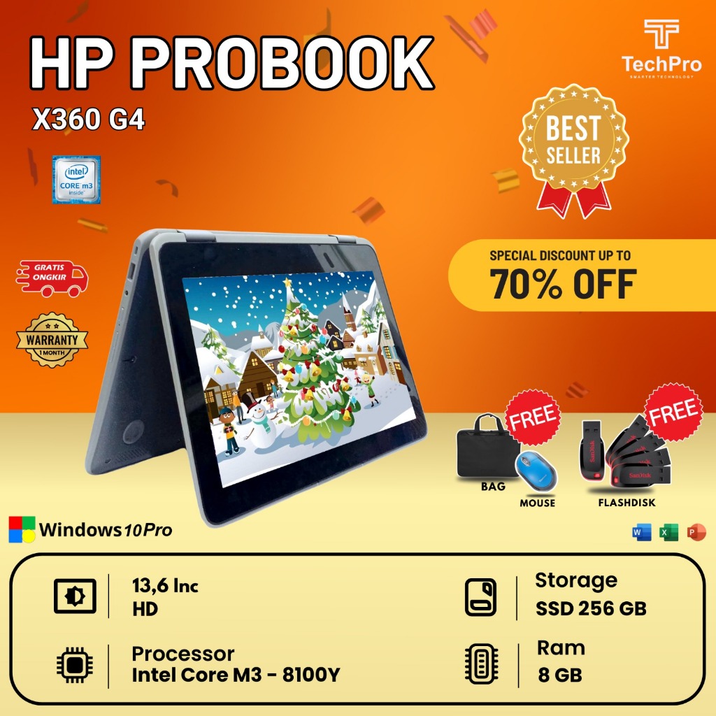 Jual Laptop HP Probook X360 11 G2-EE CoreM3 (RAM 4GB 256GB SSD) Layar 11" Like New Mulus Murah ...