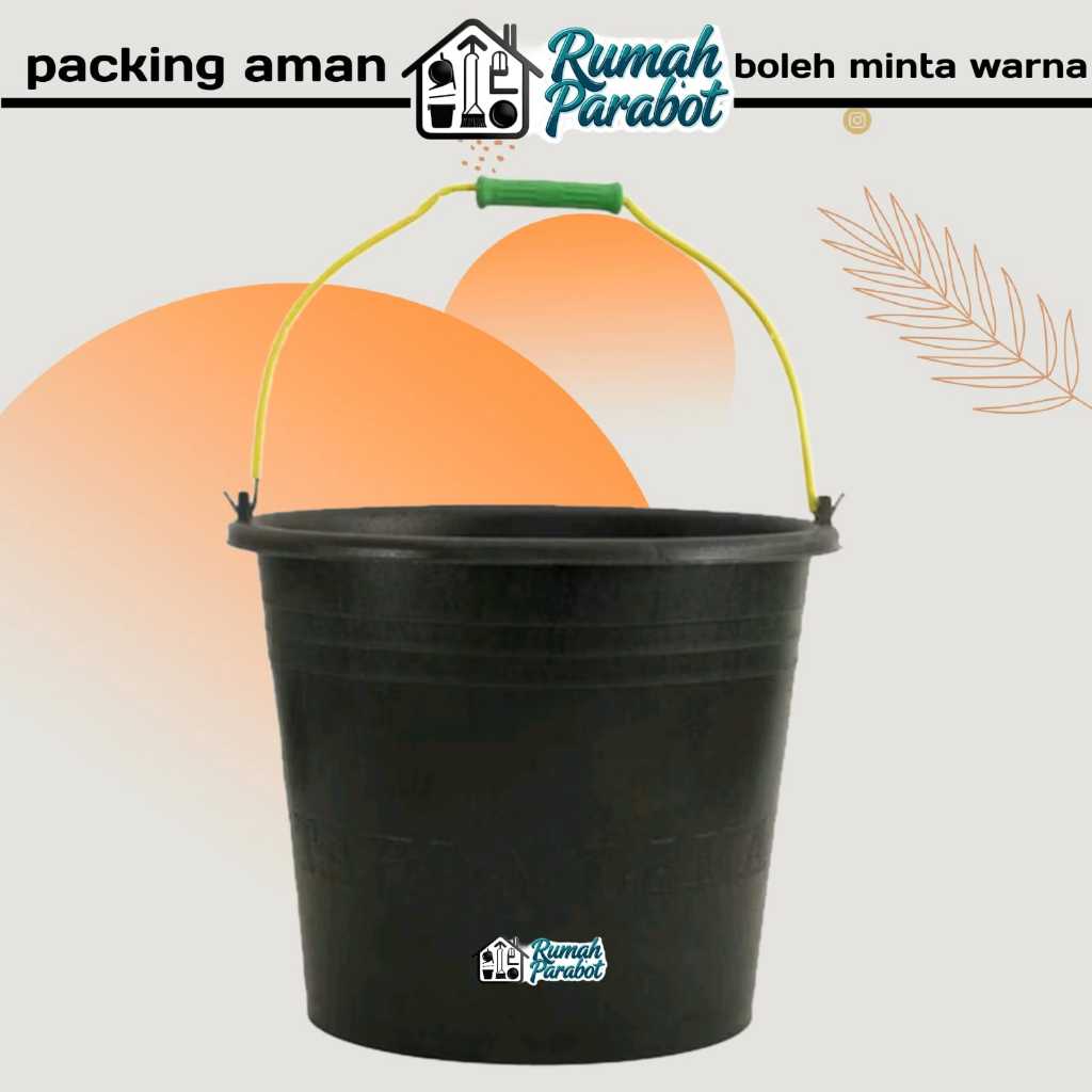 Jual Ember Cor Karet Hitam Anti pecah ukuran 22 besar | Shopee Indonesia