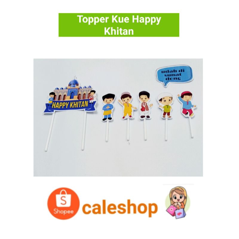 Jual Topper Kue Ulang Tahun Anak Happy Khitan Sunat | Shopee Indonesia