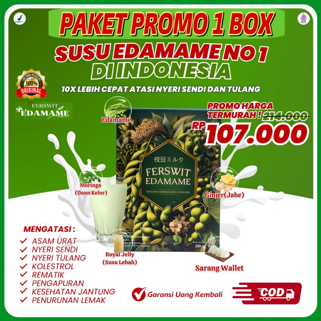 Jual Susu Ferswit Edamame Jepang 100% Original, Paket Hemat Beli 1 Box ...