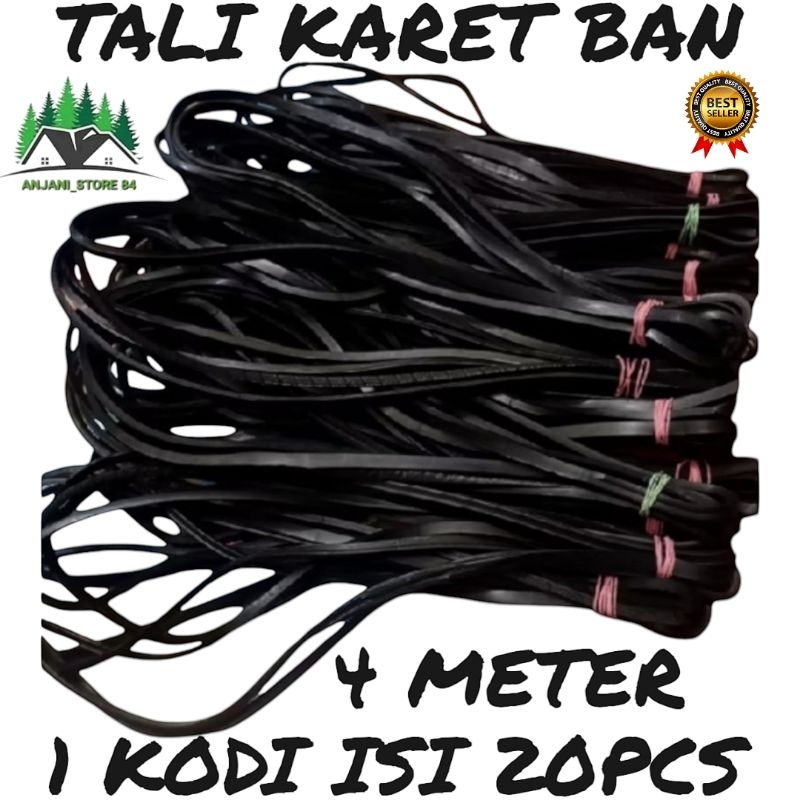 Jual Tali karet Ban Pengikat Bentuk Dadu 4 meter 1 kodi isi 20pcs ...