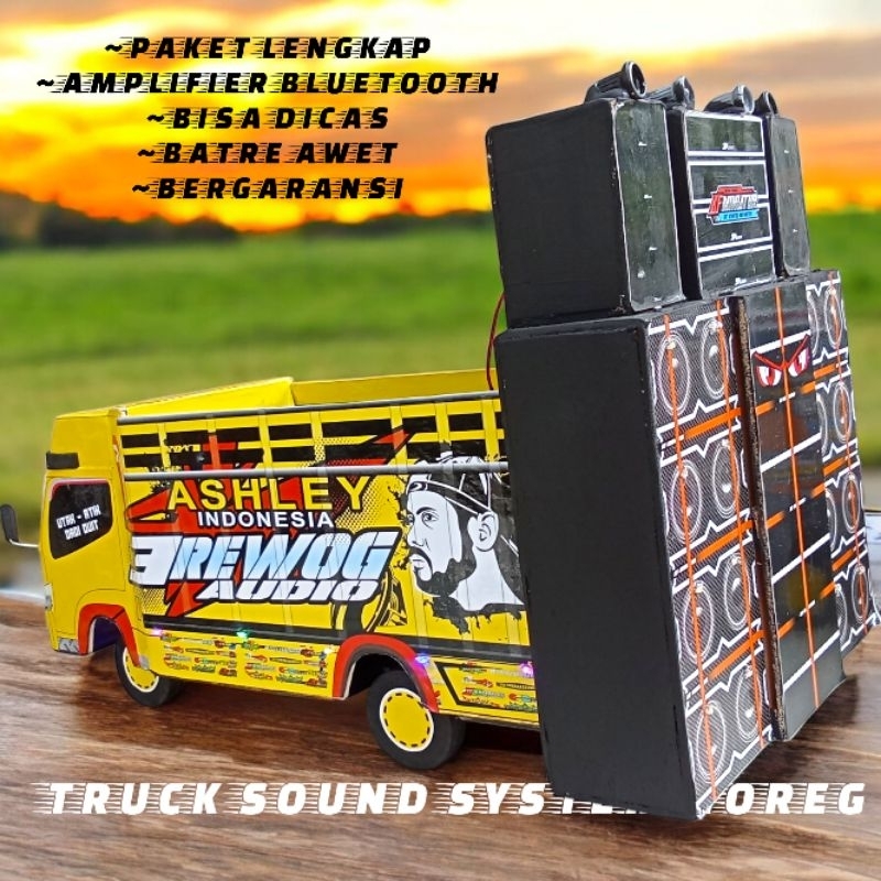 Jual Miniatur truck sound system horeg/sound system horeg mini/miniatur ...