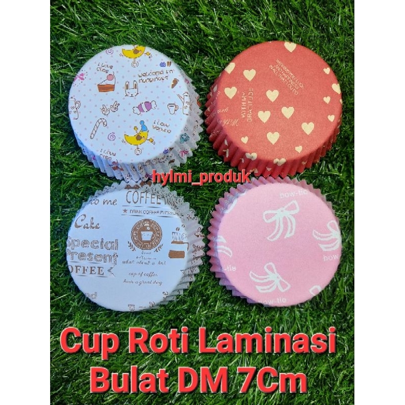 Jual Cup Roti Laminasi Bulat DM 7Cm Tinggi 2.5cm isi 200pcs | Shopee ...
