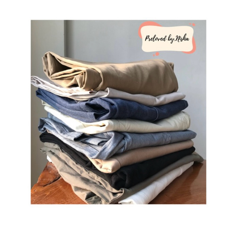 Jual PRELOVED CELANA BAHAN BRANDED [KODE B39-B68] PART 2 | Shopee Indonesia