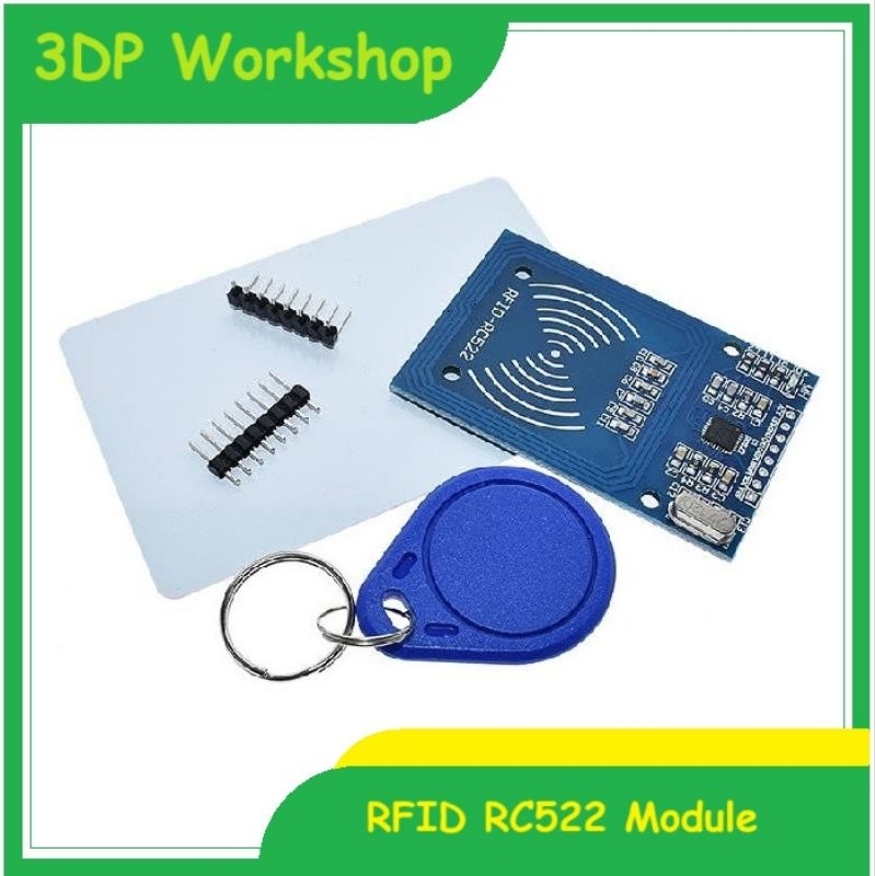 Jual RFID RC522 module Reader + Keychain + Mifare Card Tag | Shopee ...