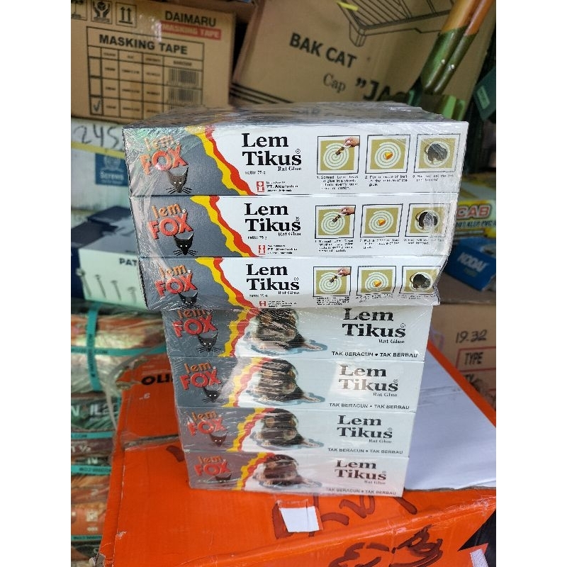 Jual Lem tikus Fox 75grm / Lem tikus Original / Merk Fox | Shopee Indonesia