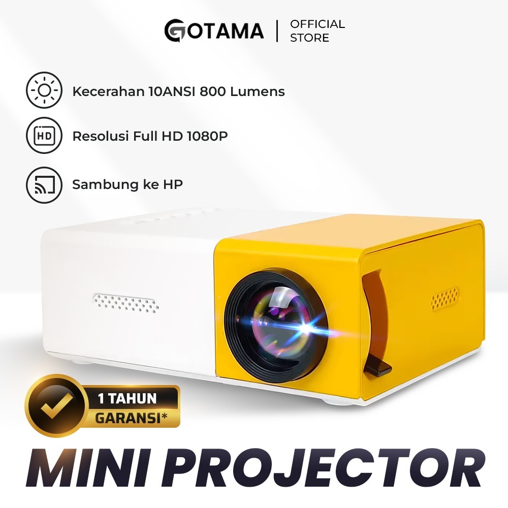 Jual Proyektor LED MIni Dinding Proyektor Tahan Cahaya Layar Dinding ...