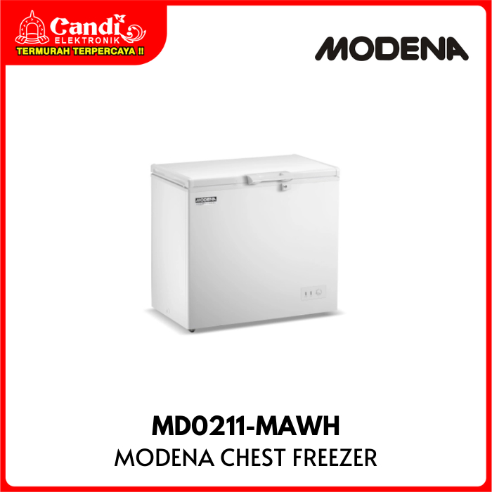 Jual MODENA Chest Box Freezer Kapasitas 205 Liter Power Duo Cooling MD ...