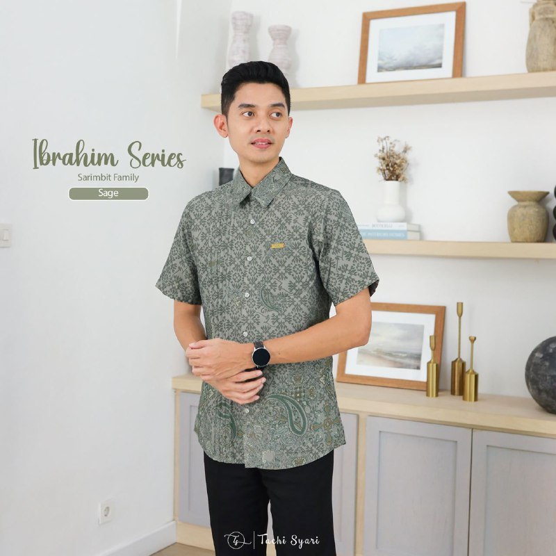 Jual Tachi Syari Ibrahim Koko Lengan Pendek Kemeja Formal Family Set ...