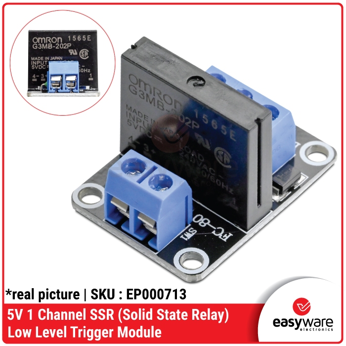 Jual 5V 1 Channel SSR Solid State Relay module high or low level ...