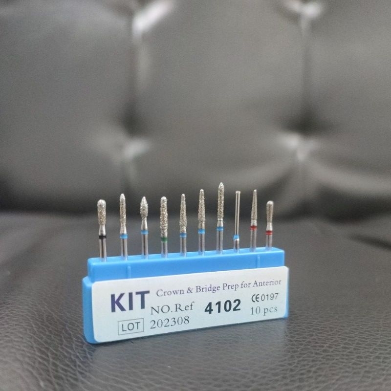 Jual Crown and Bridge Diamond Burs Highspeed For posterior isi 10 ...