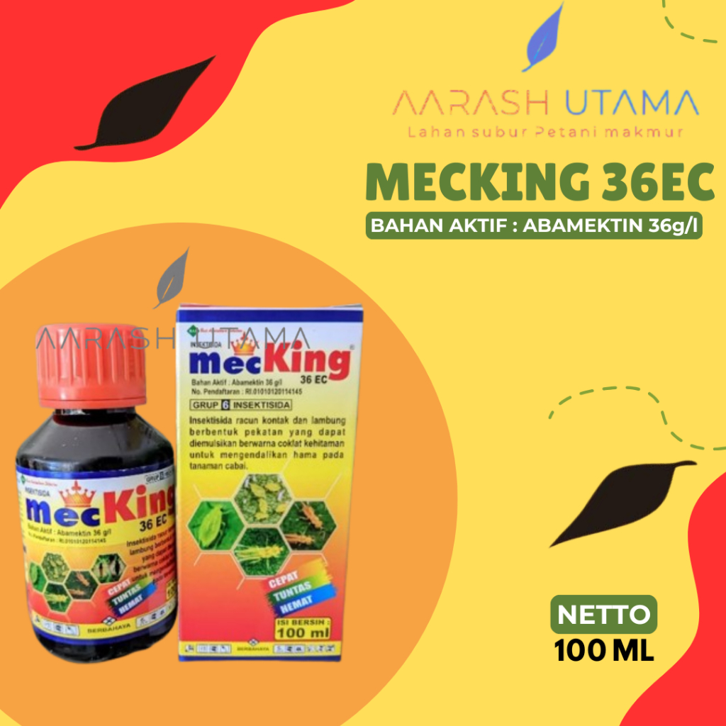 Jual Insektisida MECKING Mec King 36 EC 100ml Bahan Aktif Abamektin 36g/l | Shopee Indonesia