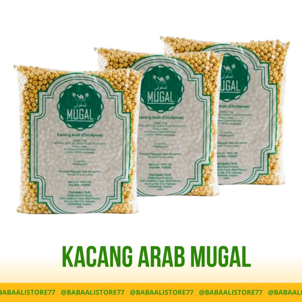 Jual BabaAli - Kacang Arab MUGAL 900GR - Kacang Arab Panggang (Roasted ...